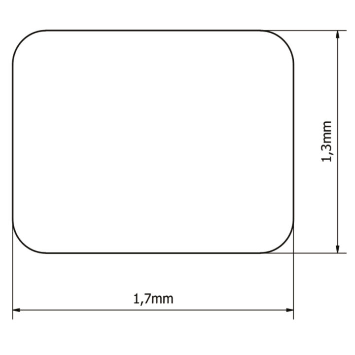BOLLINO RETTANGOLARE - Plastools